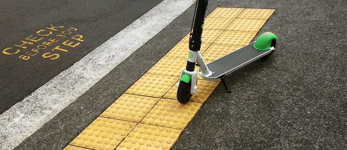Seeking safety from e-scooters on our footpaths